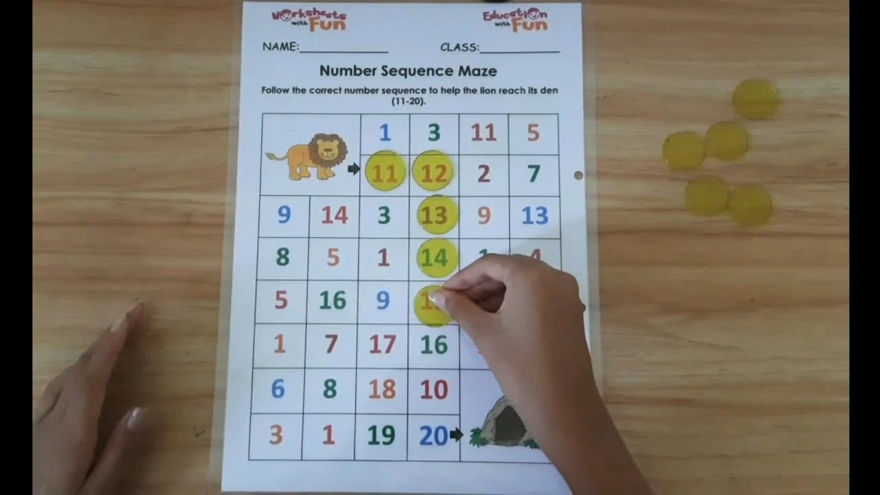 Number Sequence Maze