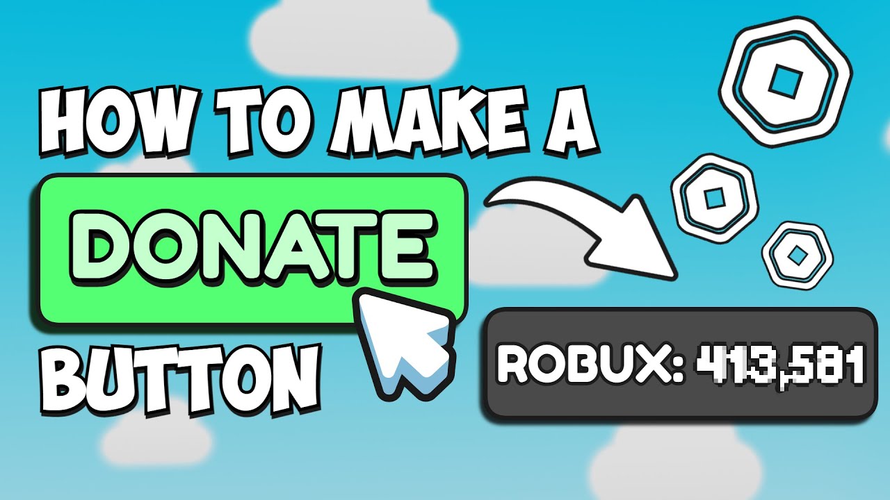 HOW TO MAKE A WORKING DONATE BUTTON - ROBLOX STUDIO