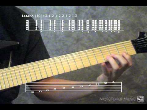 Metatonal Music: 16-tone Seven-String Microtonal Lemba Guitar