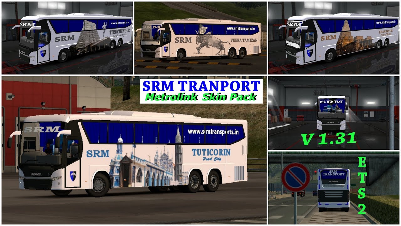 SRM Transport Skin Pack Scania Metrolink [V1.28 & V1.31] - ETS 2