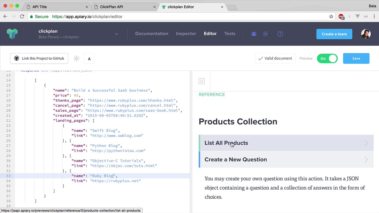 API Blueprint Basics