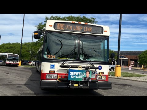 CTA On Board Riding 2008 New Flyer DE60LF Bus 4034 on Route J14 Jeffery Jump to Downtown Chicago