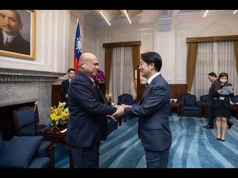 President Lai meets Prime Minister Feleti Teo of Tuvalu