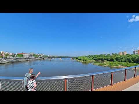 kładka pieszo-rowerowa na Wiśle insta360 x5