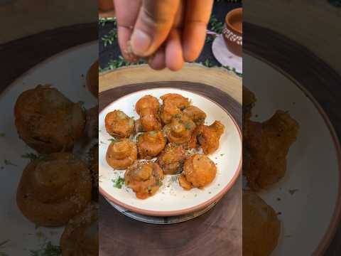Crispy Mushroom 🍄🍄 #shorts #mushroom #mushroomrecipe #mushrooms #snacks #mushroomasmr #snacksrecipe