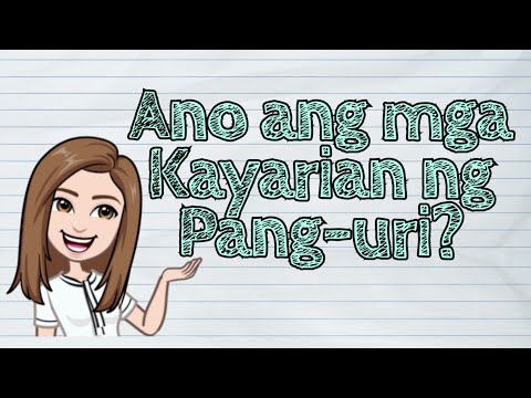 (FILIPINO) Ano ang mga Kayarian ng Pang-uri? | #iQuestionPH