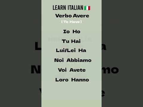 Italian Verb | Simple way of Learning Italian | Learn Italian Easy Way #learningitalian
