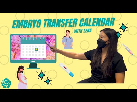 Embryo Transfer Calendar Overview