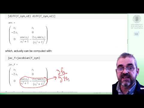 **Jacobians, Partial and Total derivatives: Matlab example [migrated, see note]