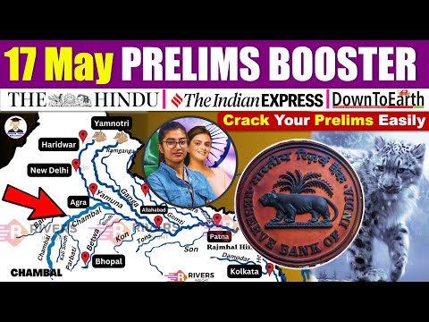 17 May 2025 Current Affairs | Prelims Booster | The Hindu Analysis Today | Indian Express Analysis