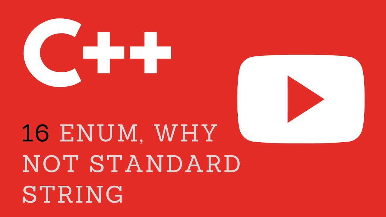 16. C++ Enum Example 2 or why not Standard String Array