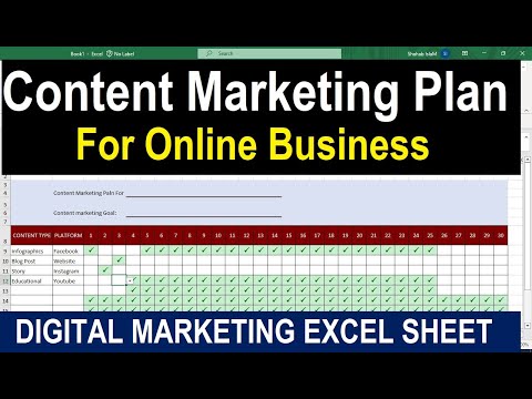 content marketing plan template excel spreadsheet