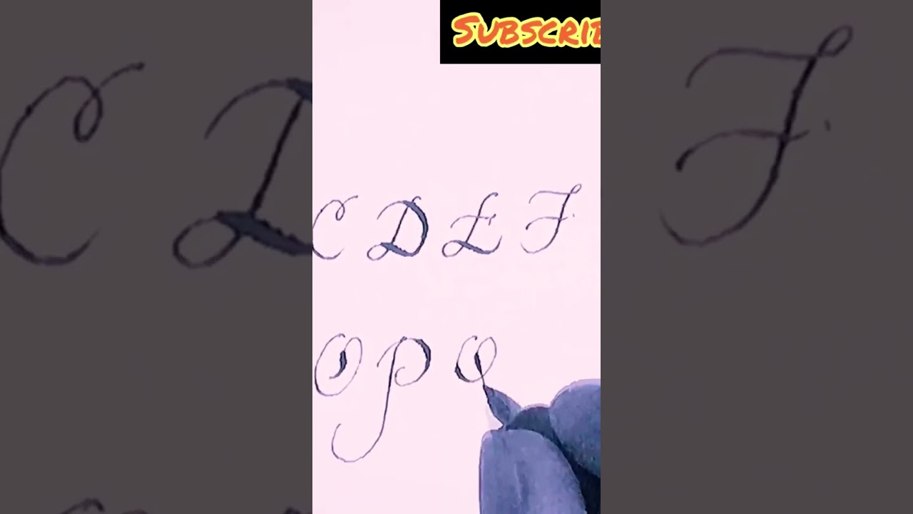OPQR #cursive #ideal #calligraphers #capitalletter #shortsfeed #shorts #fonts @Idealcalligraphers