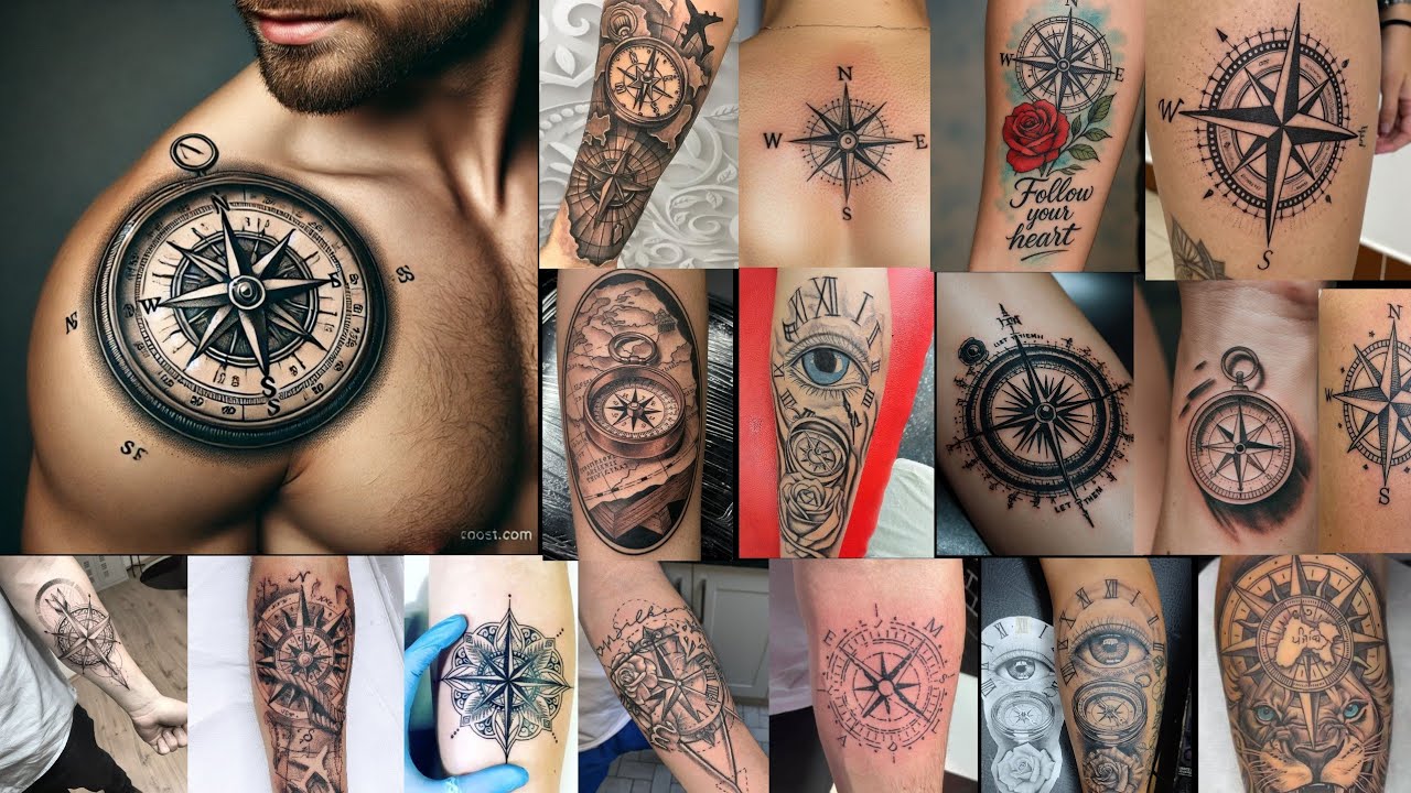 Best Compass Tattoo Ideas #trending #tattoo #tattooideas