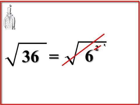 Square root of 36