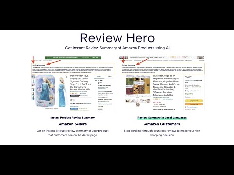 ReviewHeroAI - Get instant review summary of Amazon Product Reviews using ChatGPT