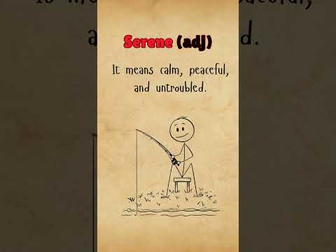 “Word of the Day: Serene | Quiz Inside! | 9-June-2025 | Calm Vocabulary for Peaceful Living"