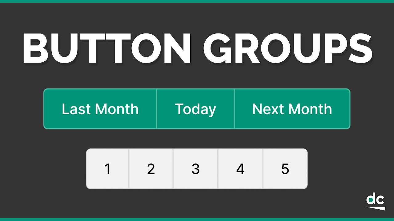 HTML & CSS Button Groups - Tutorial