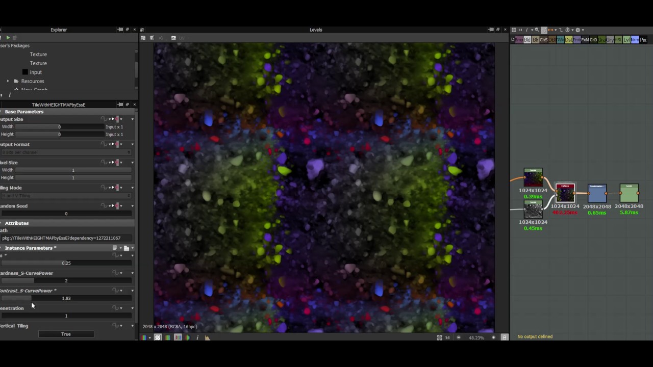 Tiling Texture by Height Map for Substance Designer
