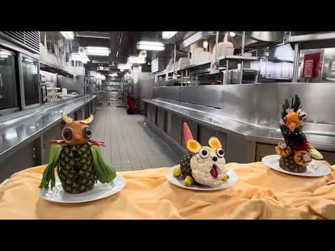 Mega world kitchen inside Crown Princess Cruise