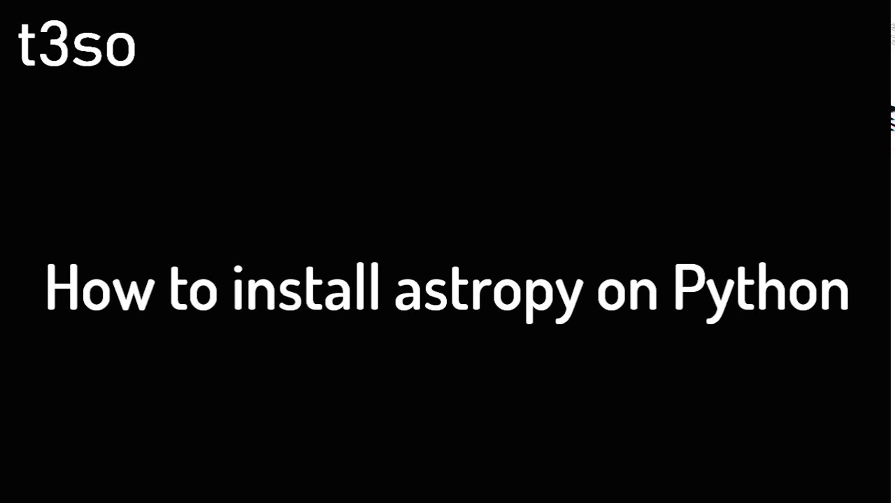 How to install astropy on Python