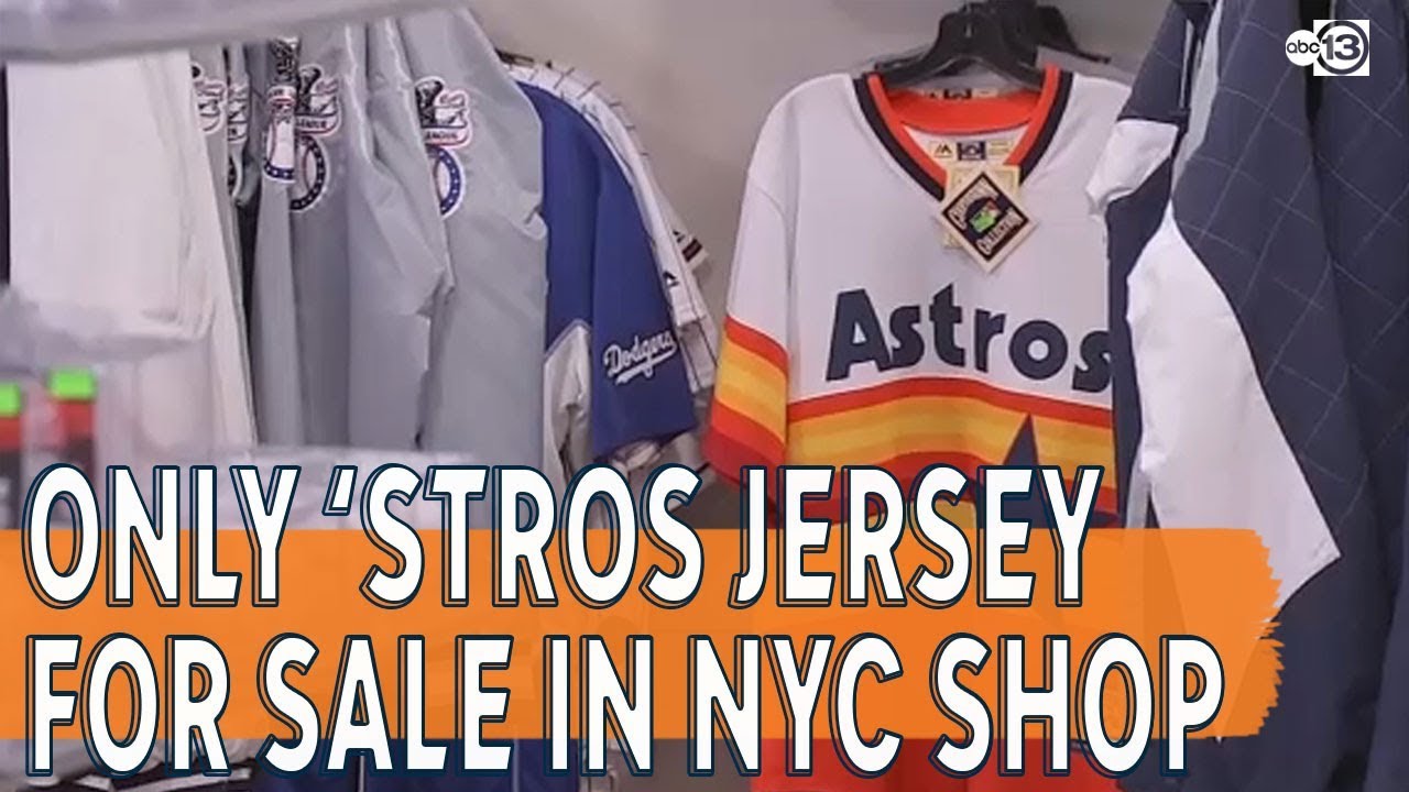 Times square shop selling only one 'Stros jersey