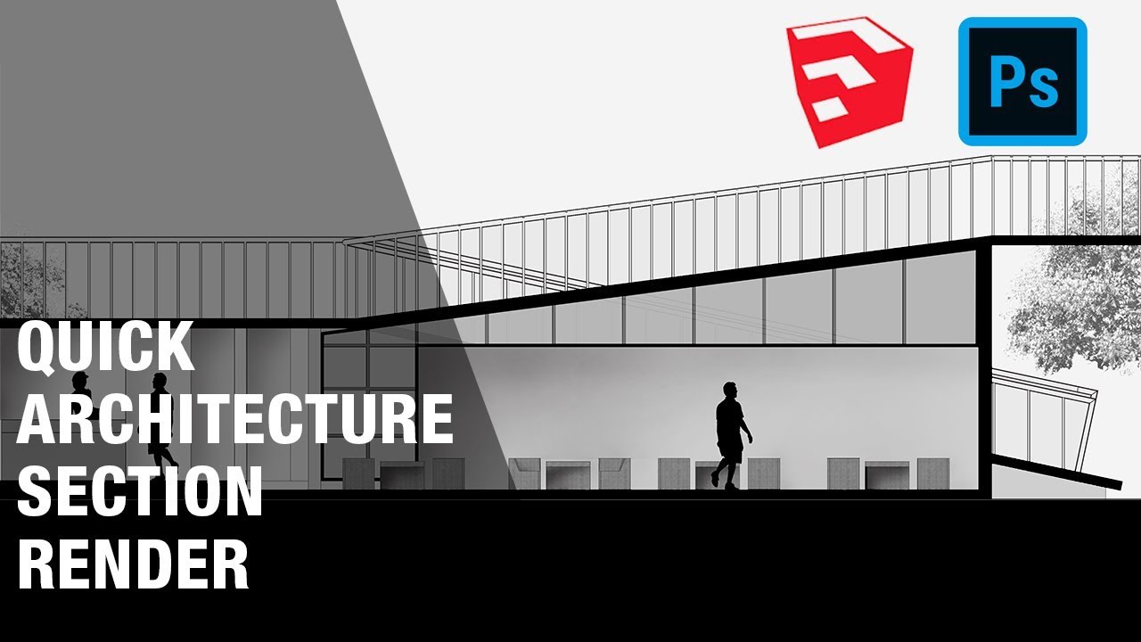 QUICK Architecture Concept Section Render Tutorial