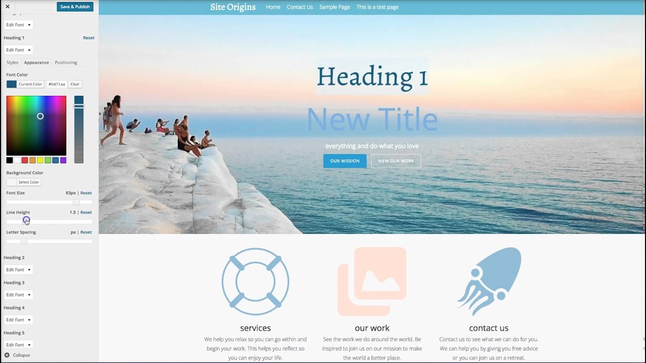 Typography on Wordpress