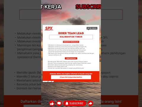 INFO LOWONGAN KERJA SHOPEE EXPRESS SPX POSISI BERIKUT #lokerkalimantan #loker #kerja #job #fyp