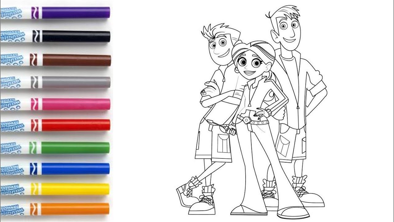 How to Color Wild Kratts - Coloring Book Page