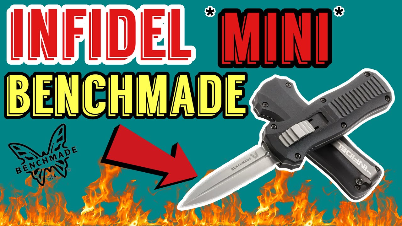 BENCHMADE SELF DEFENSE EDC? | Mini Infidel OTF Automatic D2 3350BK | Better than SOCP Dagger?