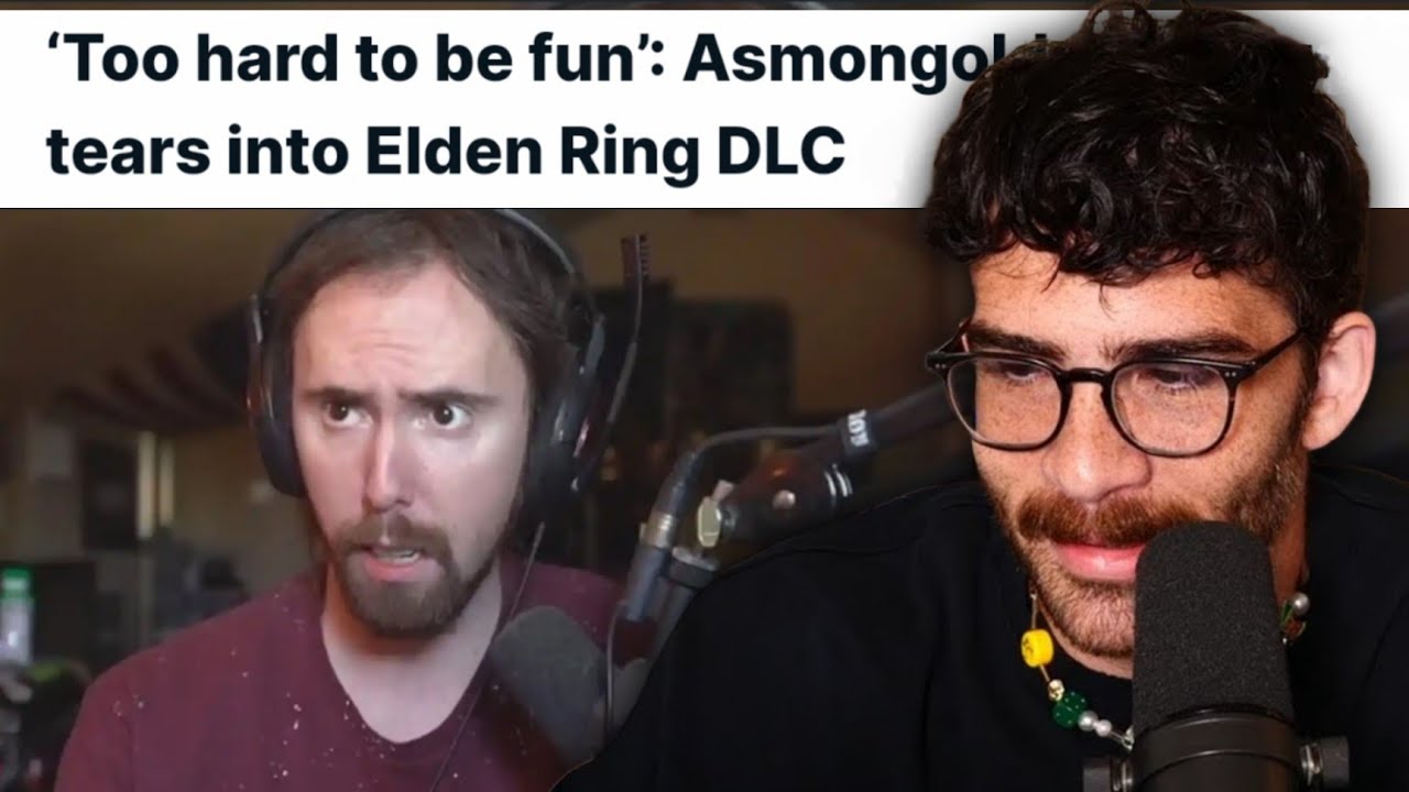 Hasanabi Reacts to Asmongold QUITTING ELDEN RING DLC, BECAUSE IS TOO HARD