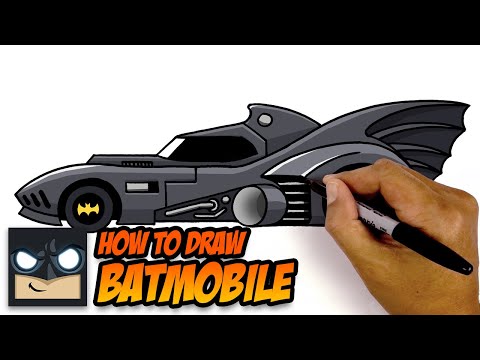 How To Draw The Batmobile Step by Step – I'm Youtuber – Follow my ...