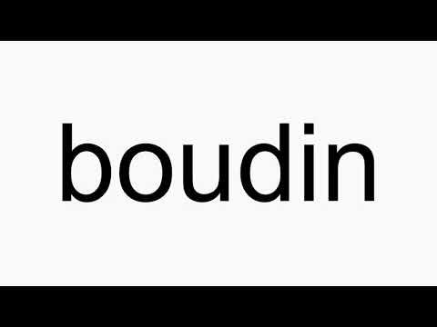 How to pronounce boudin