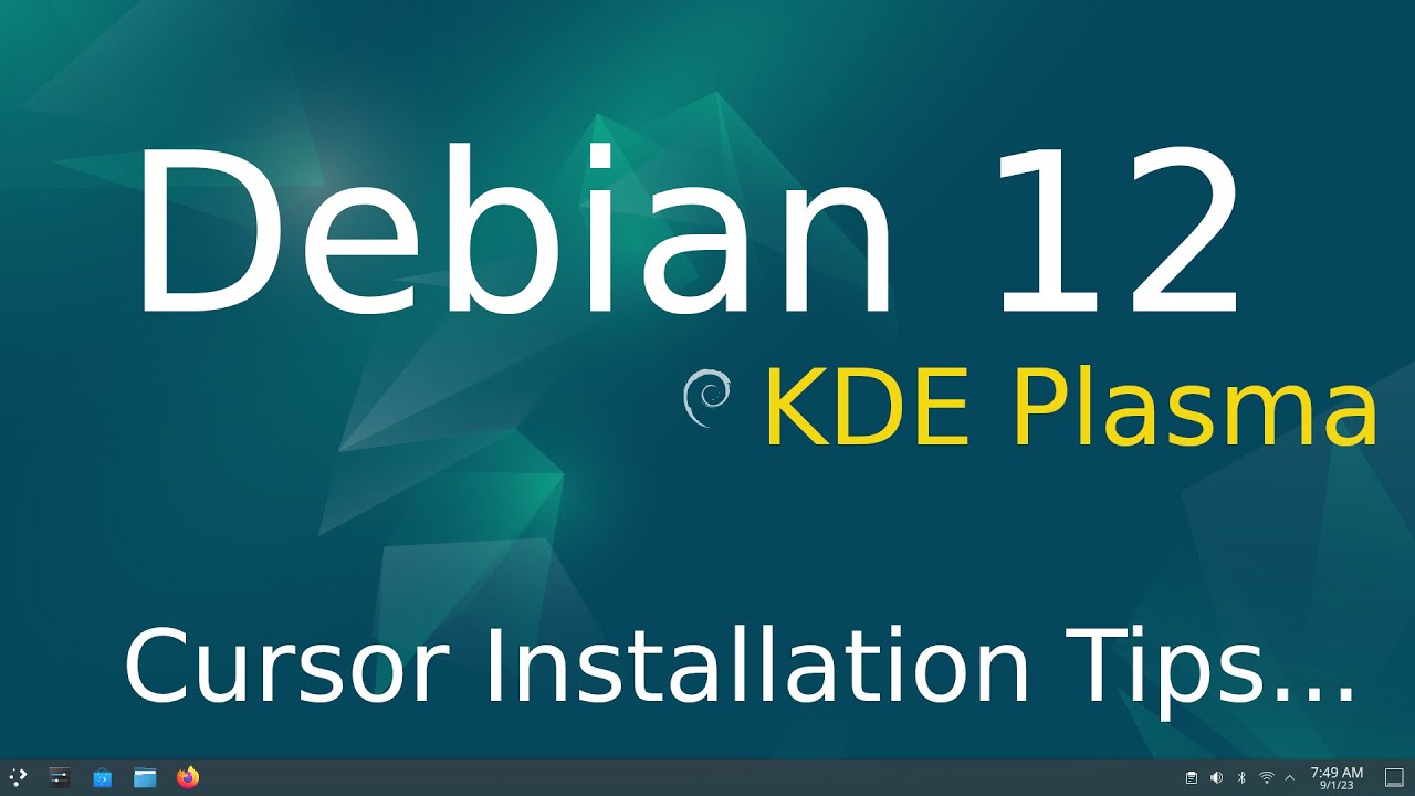 Debian 12 - KDE Plasma - Mouse Cursor Install Tips.