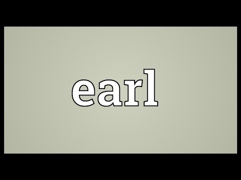 Earl Meaning