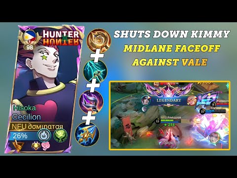 Cecilion SHUTS DOWN Meta Kimmy and Clutches Mid vs Vale, Cecilion Gameplay, Cecilion Best Build #ml