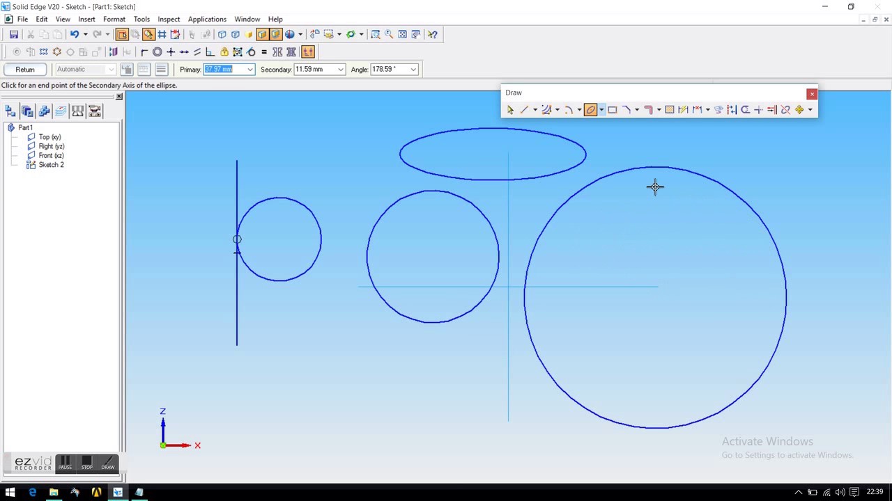 SolidEdge Tutorial 1 Sketching