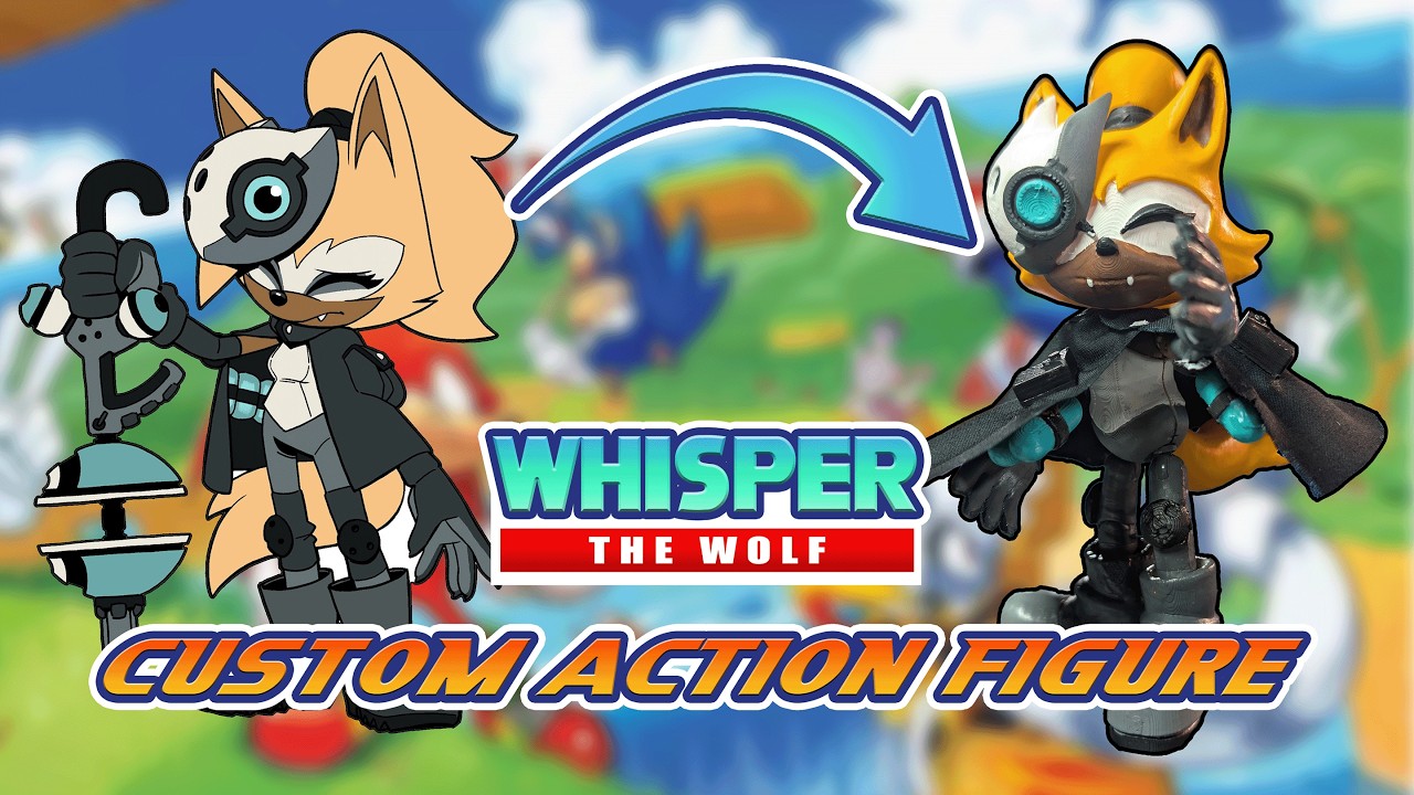 Sonic IDW - Whisper the Wolf Custom Jakks Action Figure! #sonicidw #whisperthewolf #jakkspacific