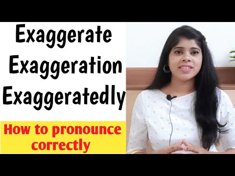 How to pronounce words "Exaggerate, Exaggeration & Exaggeratedly"/#Englishwithmegha