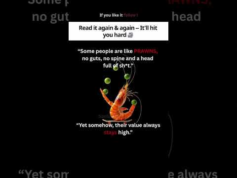 Some people are like prawns #quotes #life