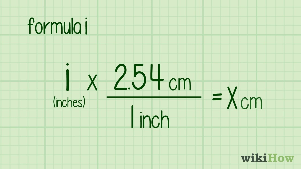 How to Convert Inches to Centimeters