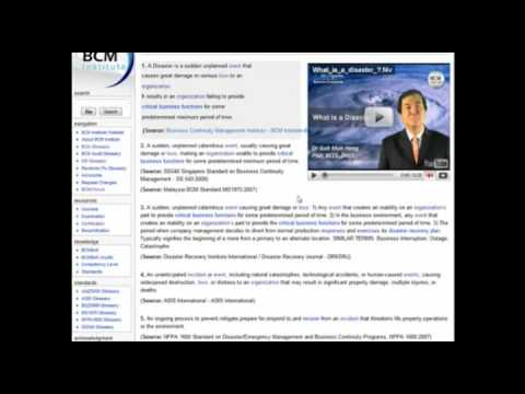 BCMpedia, the leading wiki glossary for Business continuity and Disaster Recovery professionals