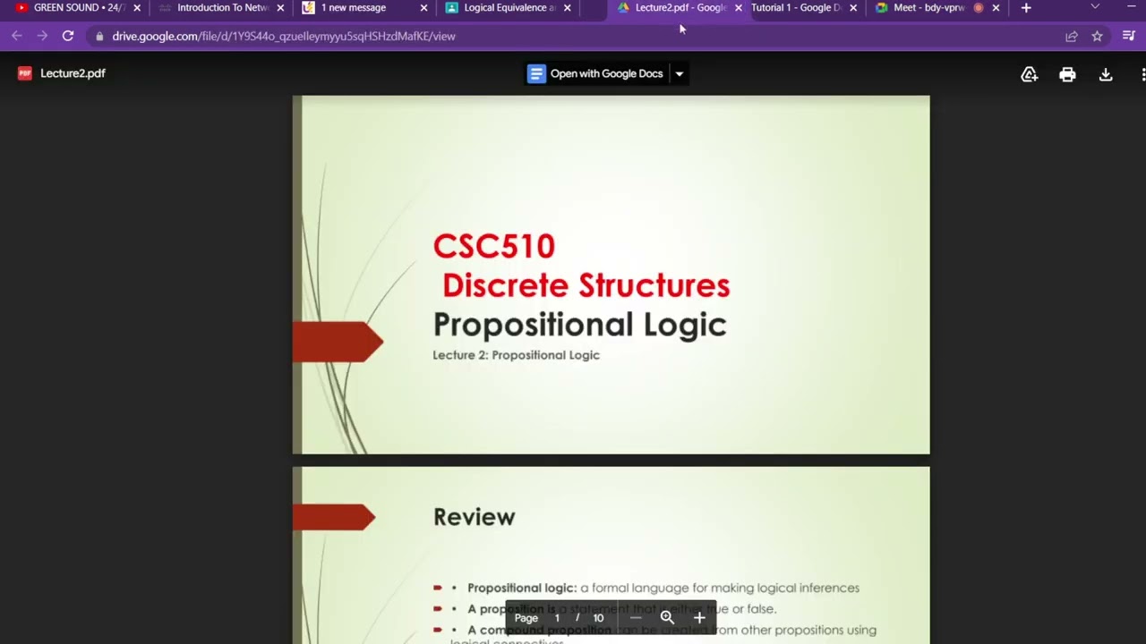 CSC510 | PROPOSITIONAL LOGIC DISCUSSION