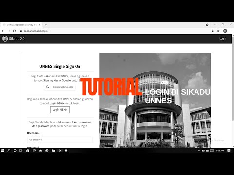 Tutorial Login di Sikadu UNNES