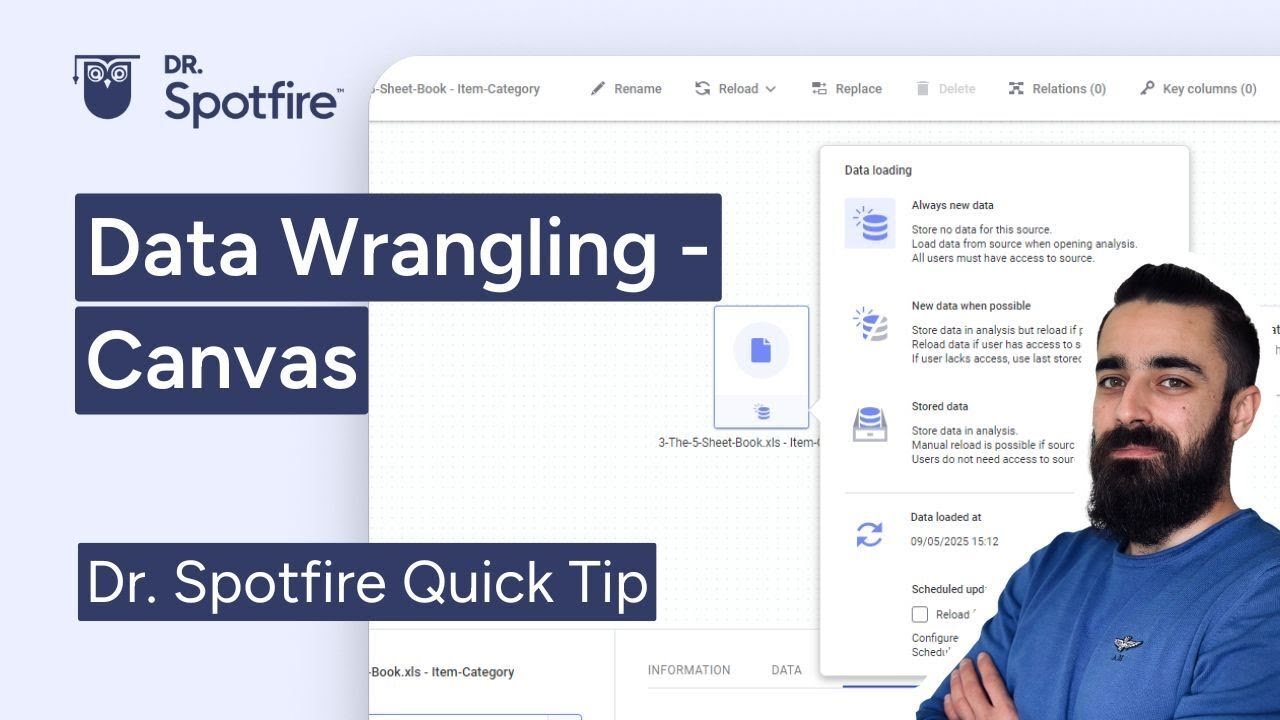 Visual Data Wrangling - Data Canvas