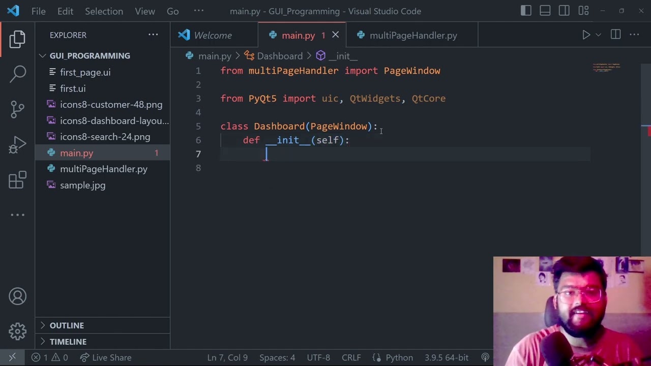Multi Page Application using PyQt5 | Python | Python Tutorial for Beginner| PART 10 | Code to Win