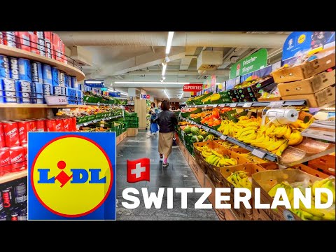 LIDL 🛒Food Prices in Switzerland 🇨🇭Shopping Supermarket Lidl || Swiss Food