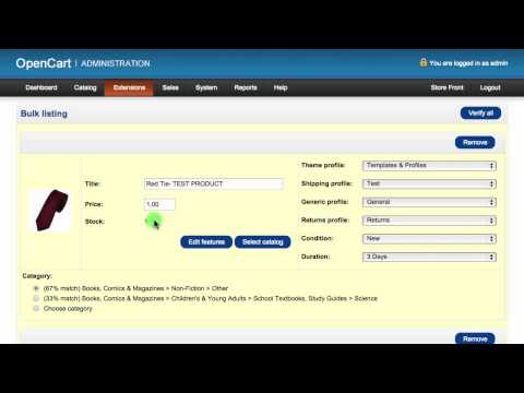 How to Bulk eBay listings with OpenBay Pro.