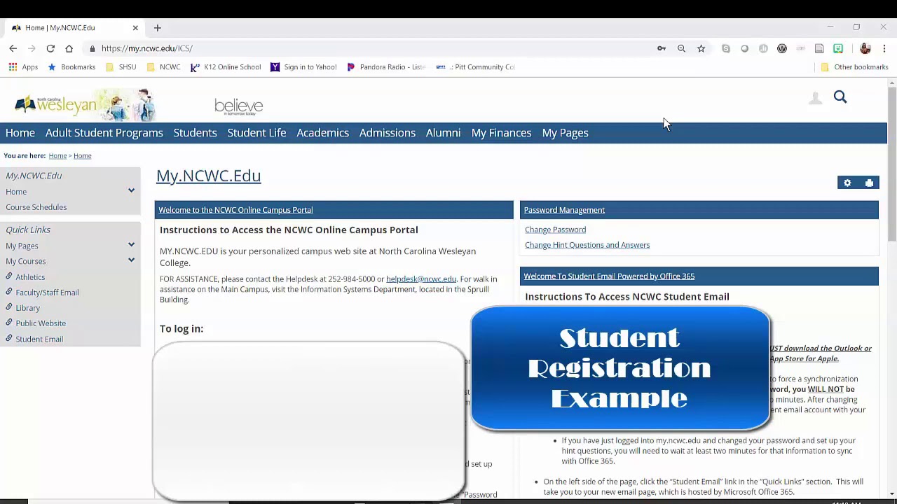 NCWC Online Registration